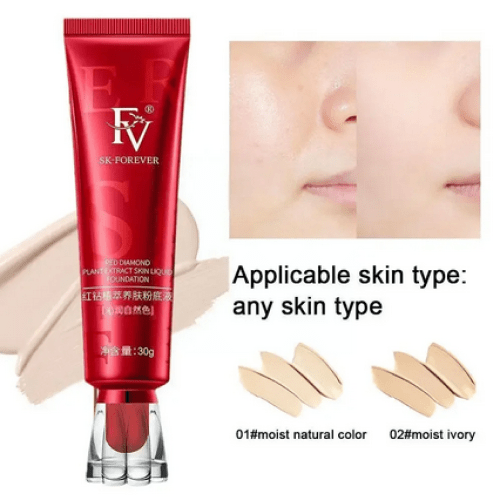 FV Red Skin-Nourishing Liquid Foundation Long-Lasting No Makeup Concealer Oil C